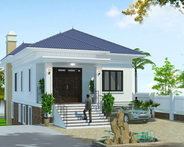 Những mẫu nhà cấp 4 có tầng hầm đẹp và tiện nghi